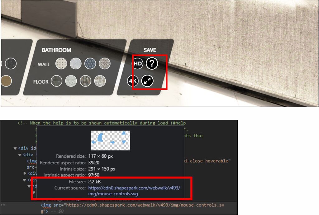 How to integrate Help and Full-screen options with a custom UI - Customization - Shapespark ...